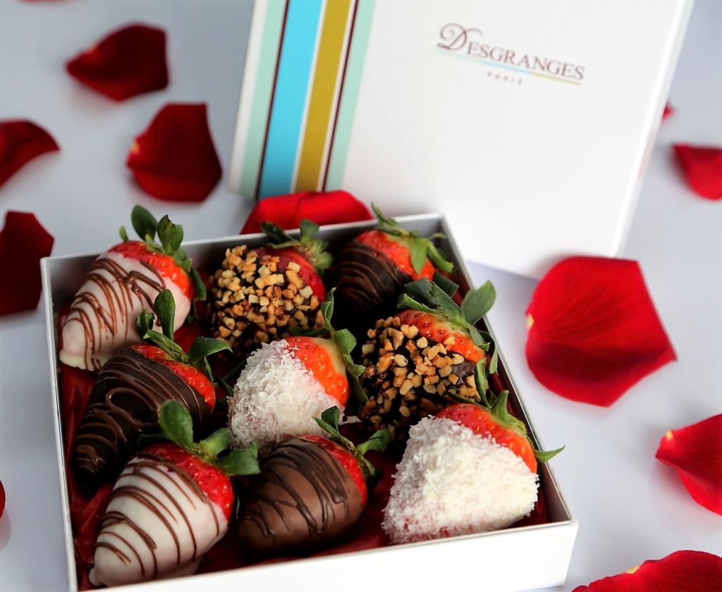 fraises enrobées de chocolat » Maison Desgranges